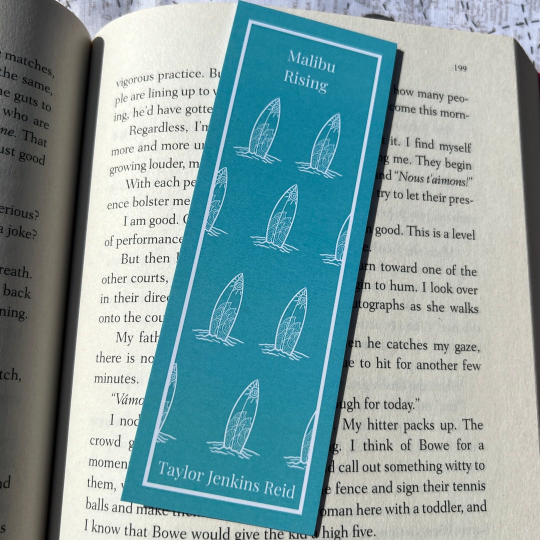 Malibu Rising Inspired Bookmark Reading Gift Bookish Gift Fiction Nina ...
