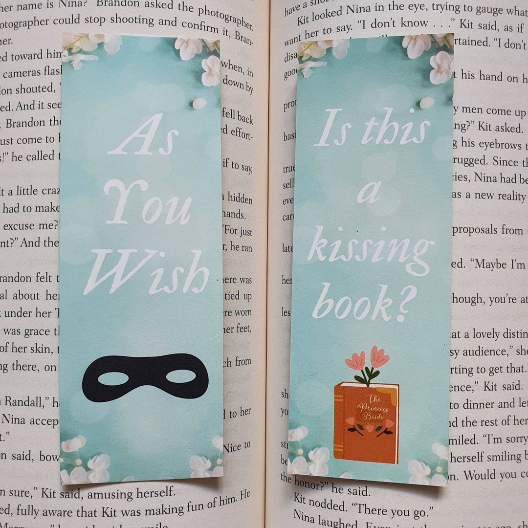 The Princess Bride Inspired Bookmark | Comedy | Reading Gift | Book ...