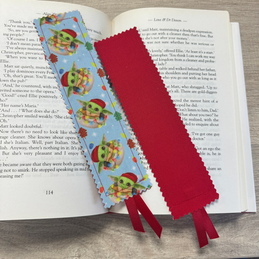 Grogu Fabric Bookmark | Book Gift | Reading Gift | Bookmark | Star Wars ...