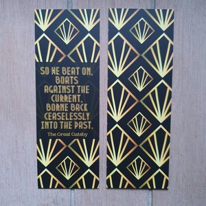 The Great Gatsby Inspired Bookmark F Scott Fitzgerald Reading Gift Book ...