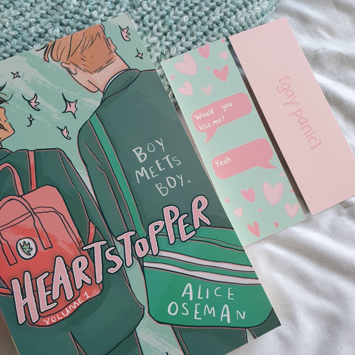 Heartstopper Inspired Bookmark Reading Gift Nick and | Etsy