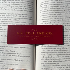 Good Omens Inspired Bookmark A Z Fell and Co Reading Gift Book Gift - Etsy