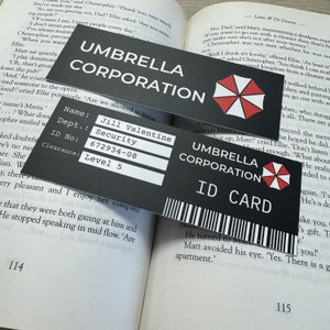 Resident Evil Inspired Bookmark | Reading Gift | Jill Valentine ...