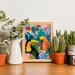Printable Abstract Tropical Bird Art Print Modern Abstract Nature ...