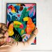 Printable Abstract Tropical Bird Art Print Modern Abstract Nature ...