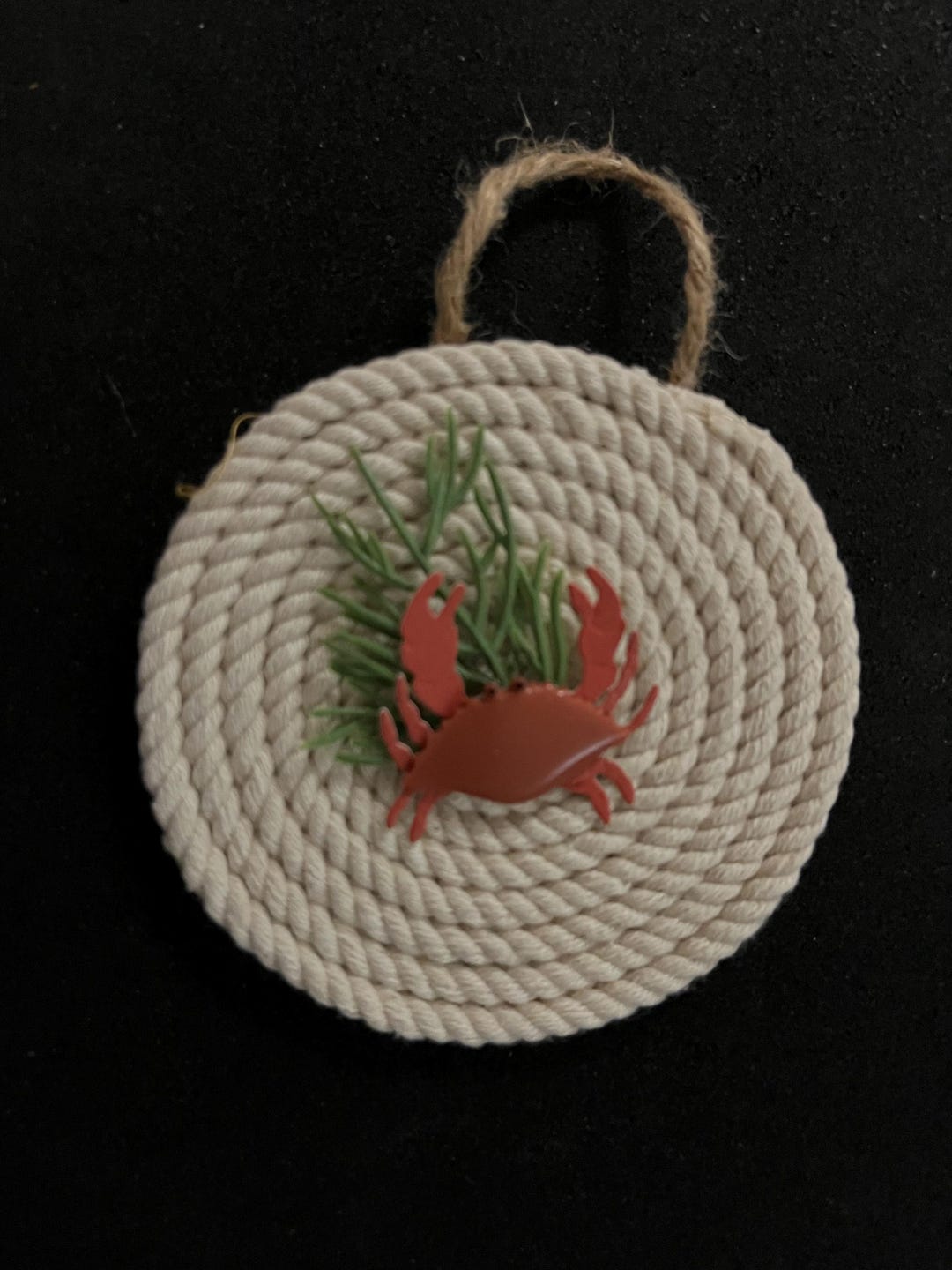 Coastal Crab Rope Ornament Nautical - Etsy
