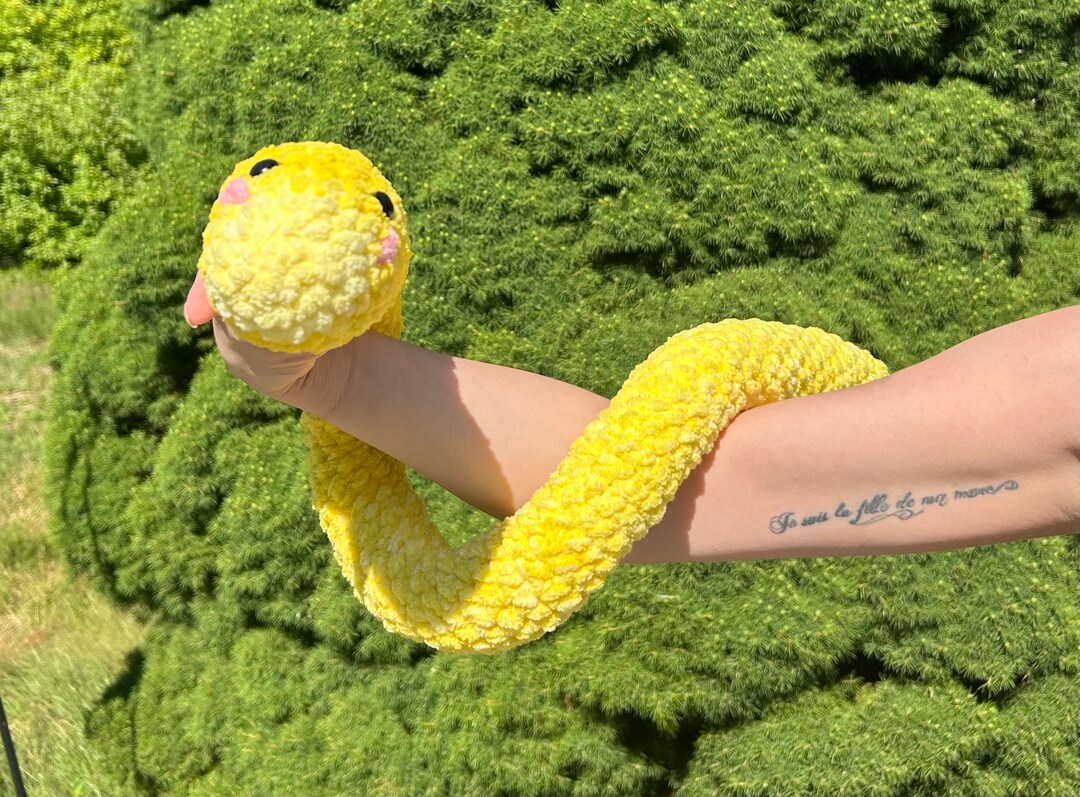 Bananas and Cream Jumbo Snake Plushie - Etsy