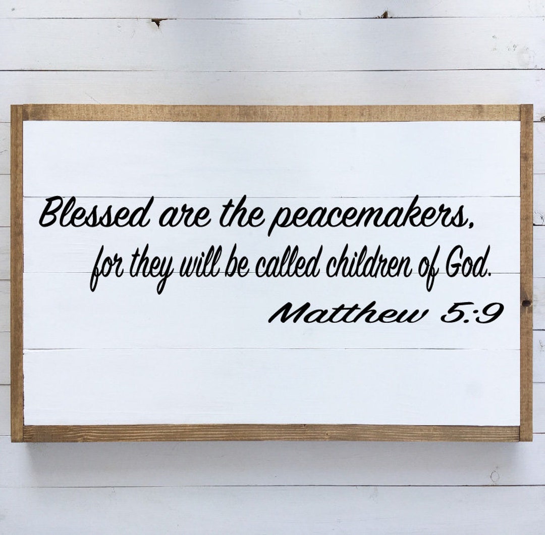 Blessed Are the Peacemakers Svg - Etsy
