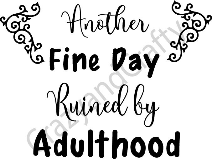 Adulthood SVG - Etsy