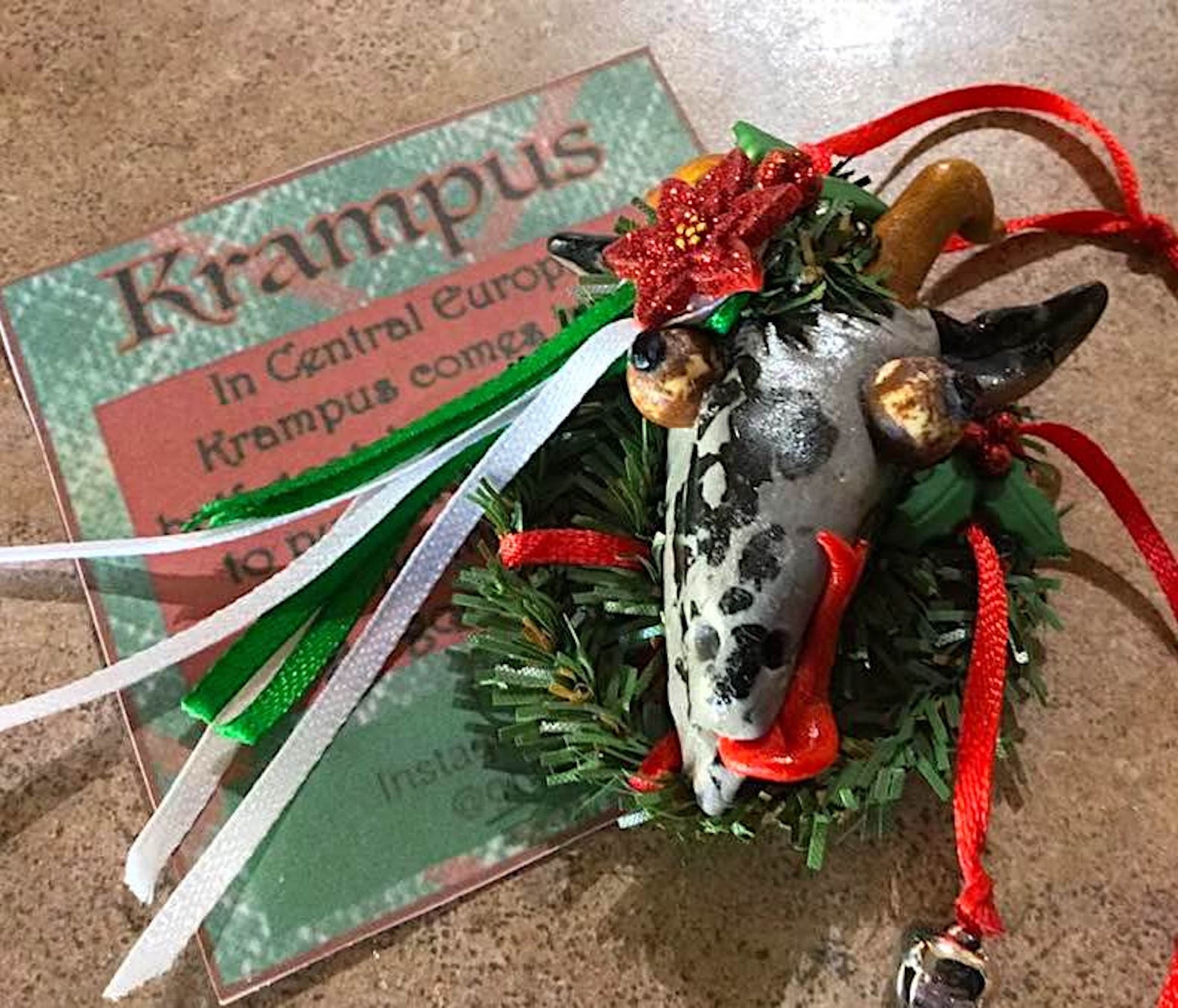 Krampus Wreath Ornament - Etsy