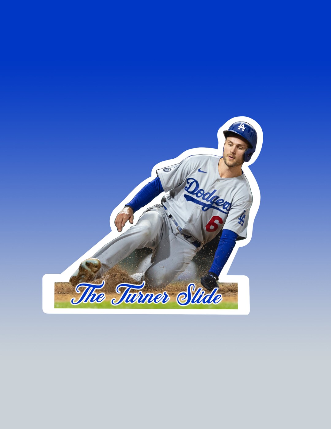 Trea Turner Slide Into Home Plate Water Proof Sticker LA - Etsy