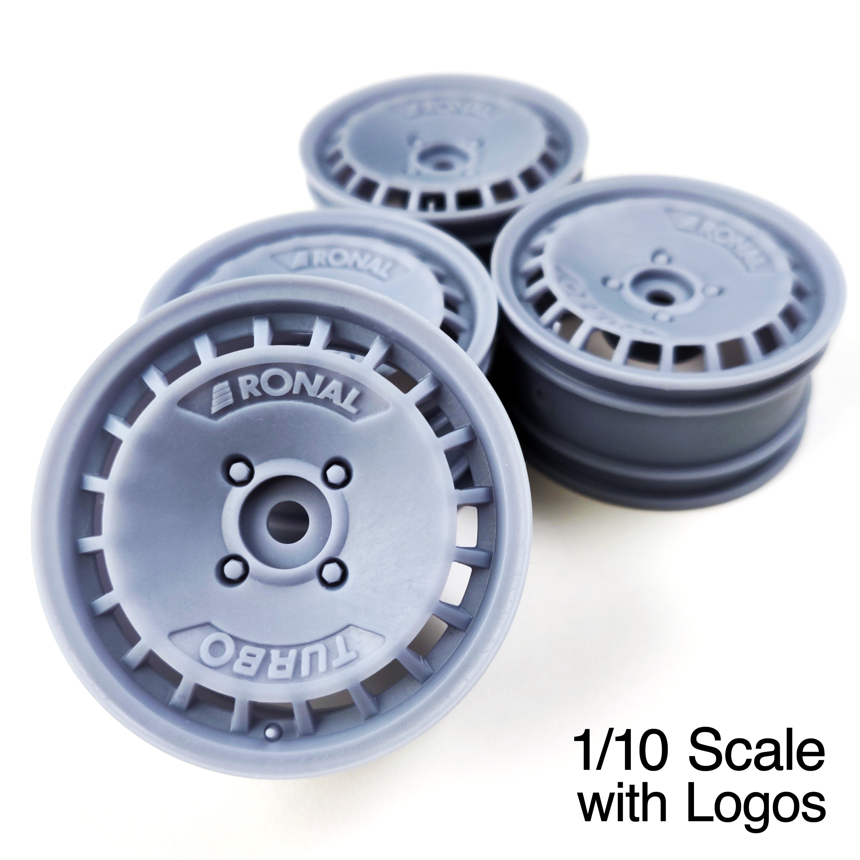 1/10 and M-scale Ronal R10 Turbo Wheels Rims for VW Audi Mercedes RC ...