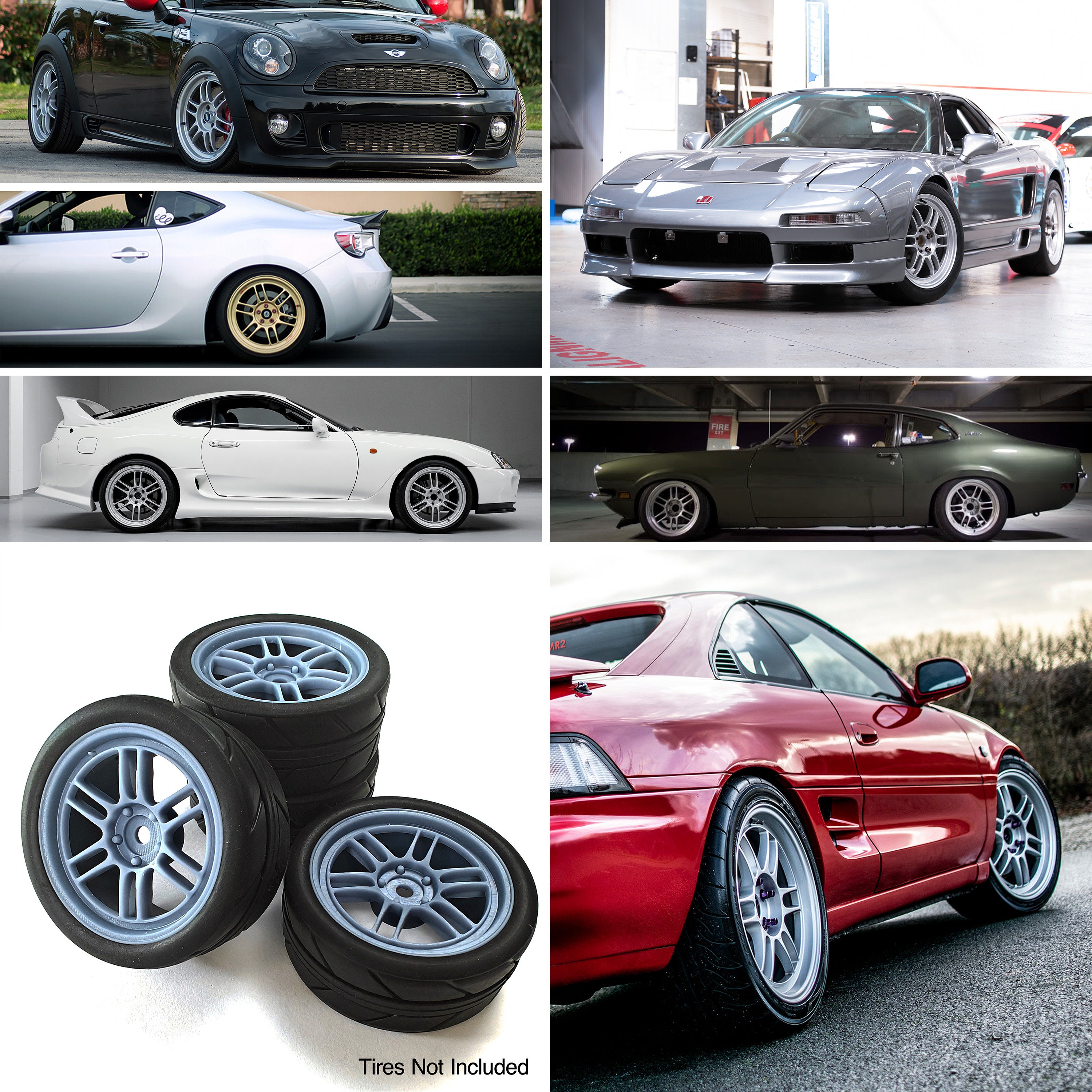 1:10 1/10 M-scale RC Wheels Rims Enkei RPF1 | R/C Hop-up | Upgrade ...