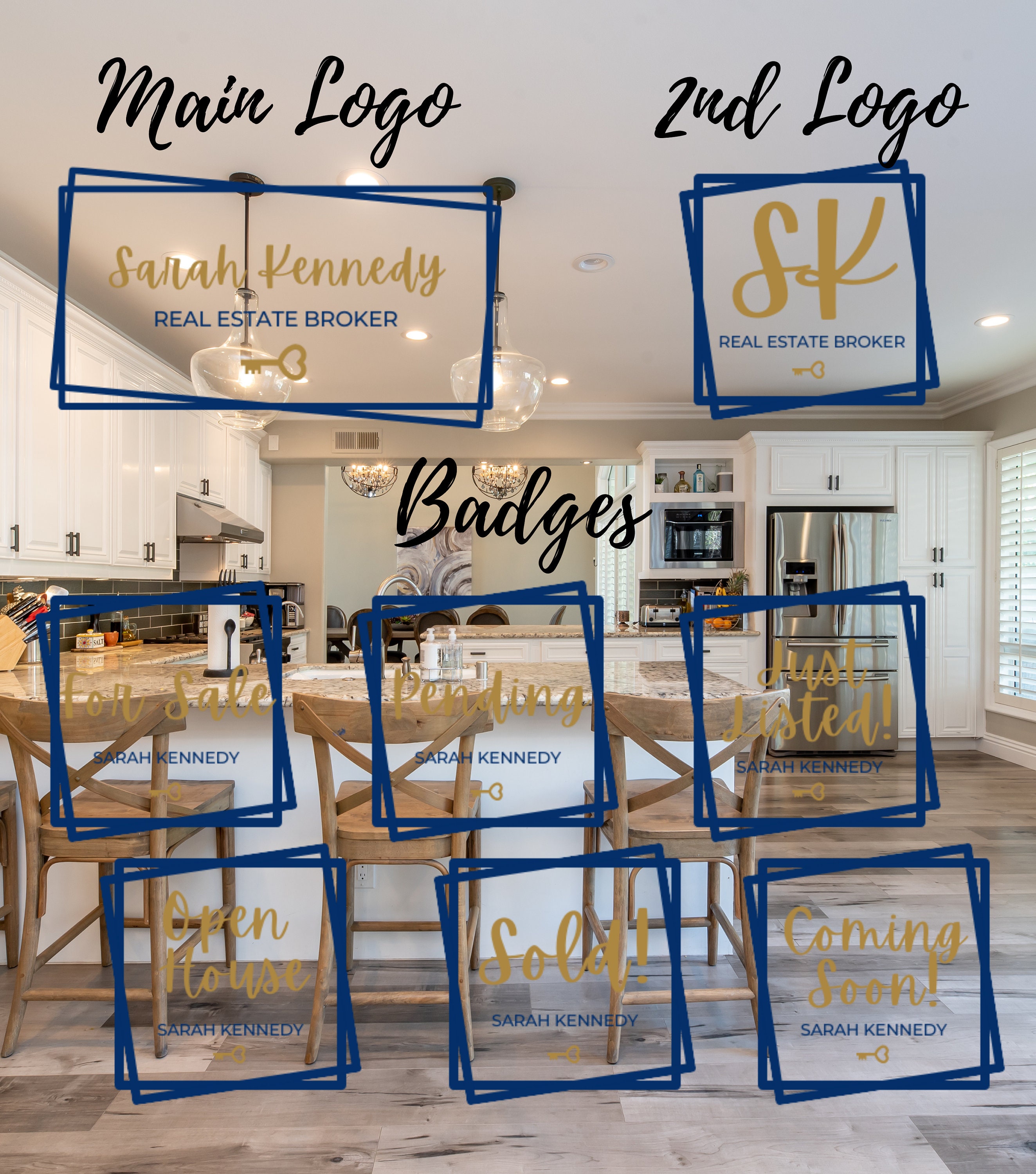 Realtor Logo | Brand Kit | Real Estate Logo | Overlays | Real Estate ...