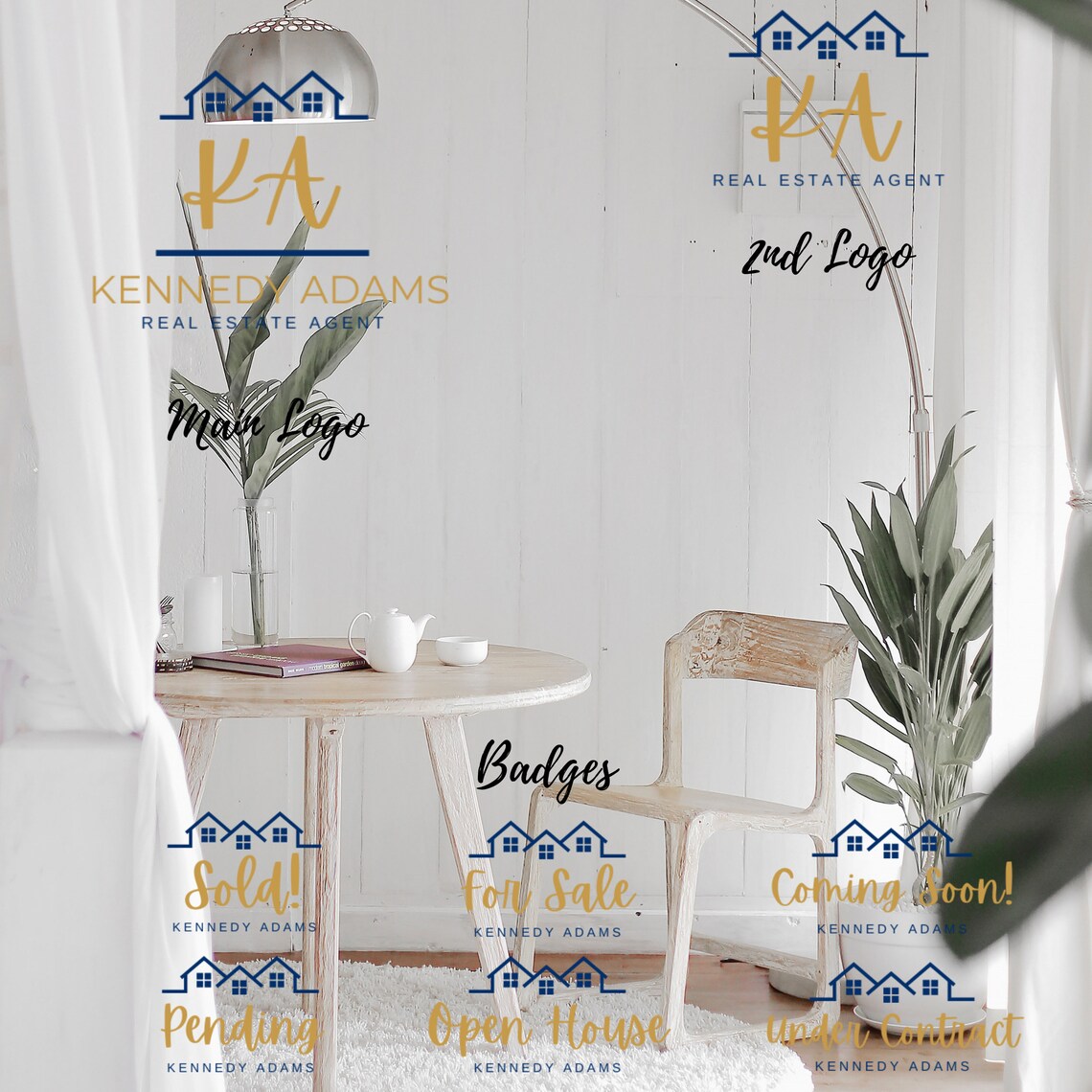 Realtor Logo | Brand Kit | Real Estate Logo | Overlays | Real Estate ...