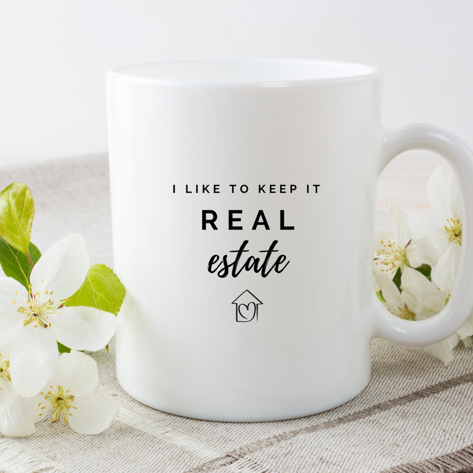 I Like to Keep It Real Estate | Coffee Mug | Real Estate Mug | Realtor ...