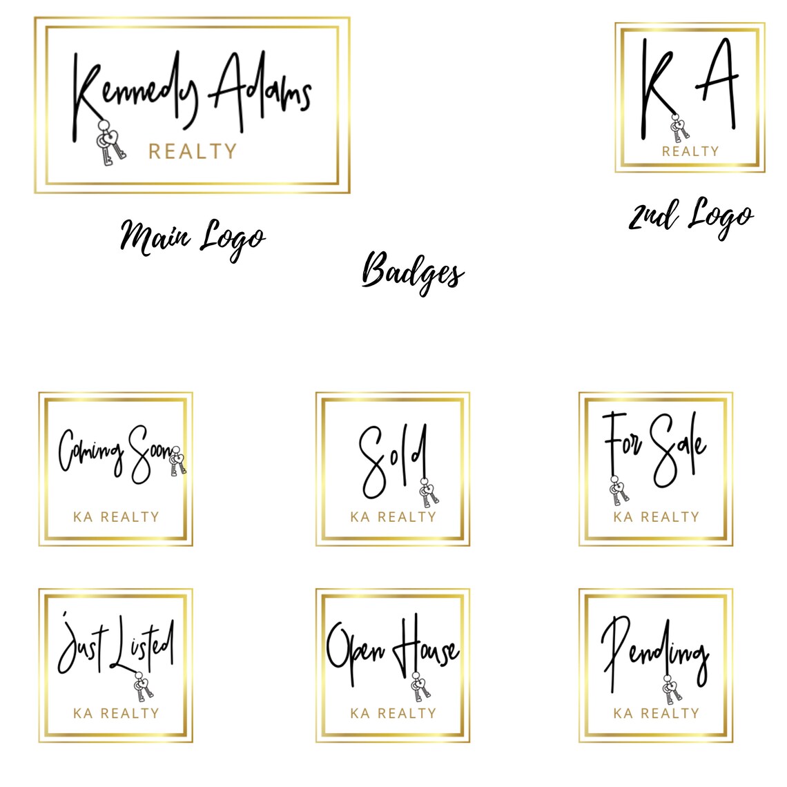 Realtor Logo | Brand Kit | Real Estate Logo | Overlays | Real Estate ...