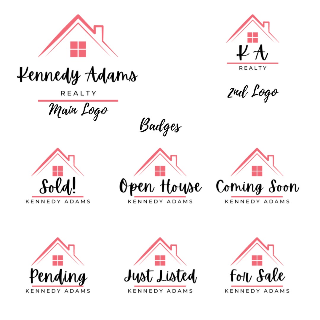 Realtor Logo Brand Kit Real Estate Logo Overlays Real Estate Badges ...