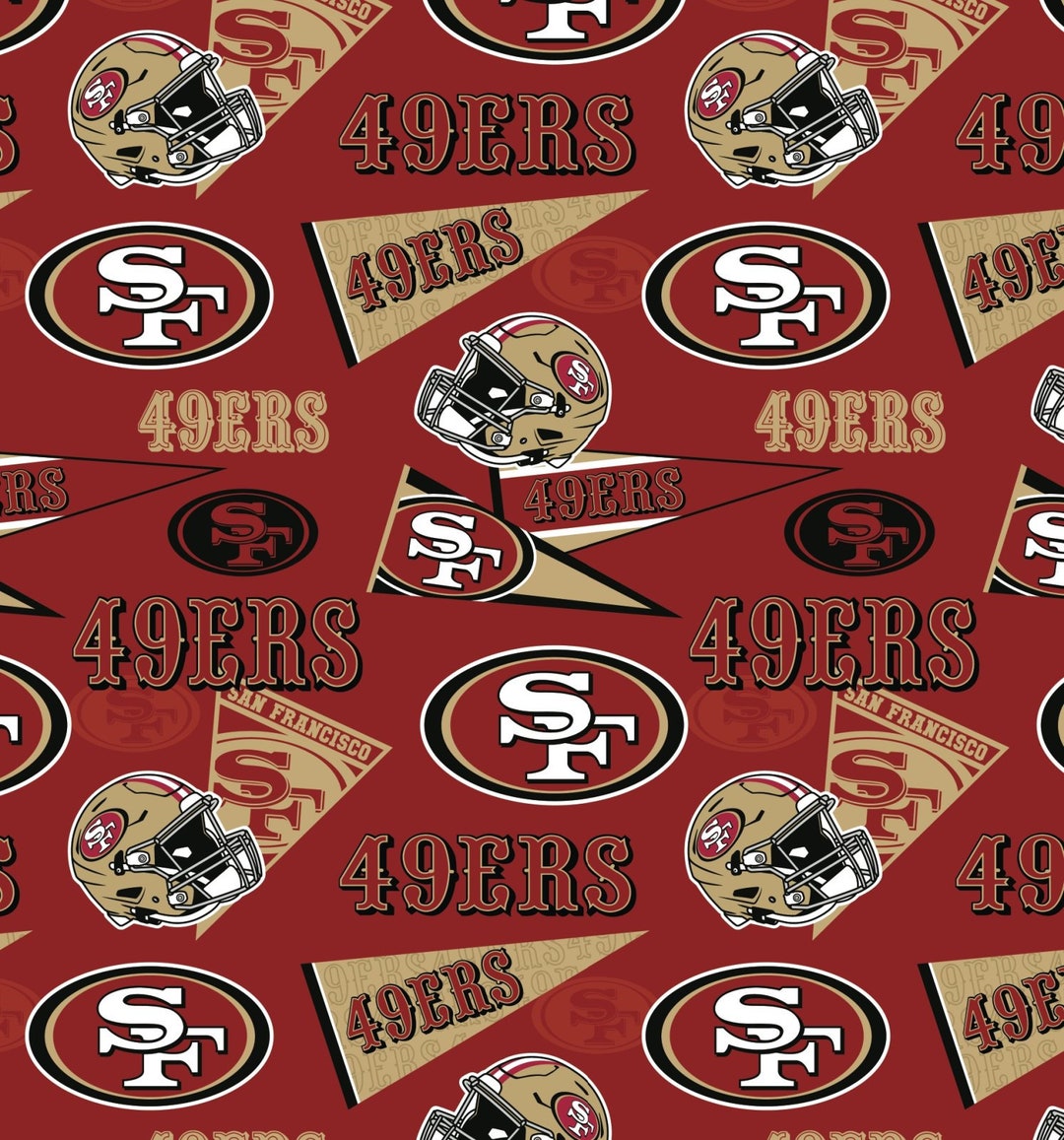 San Francisco 49ers - NFL - Fabric Traditions - 45" Wide 100% Cotton ...