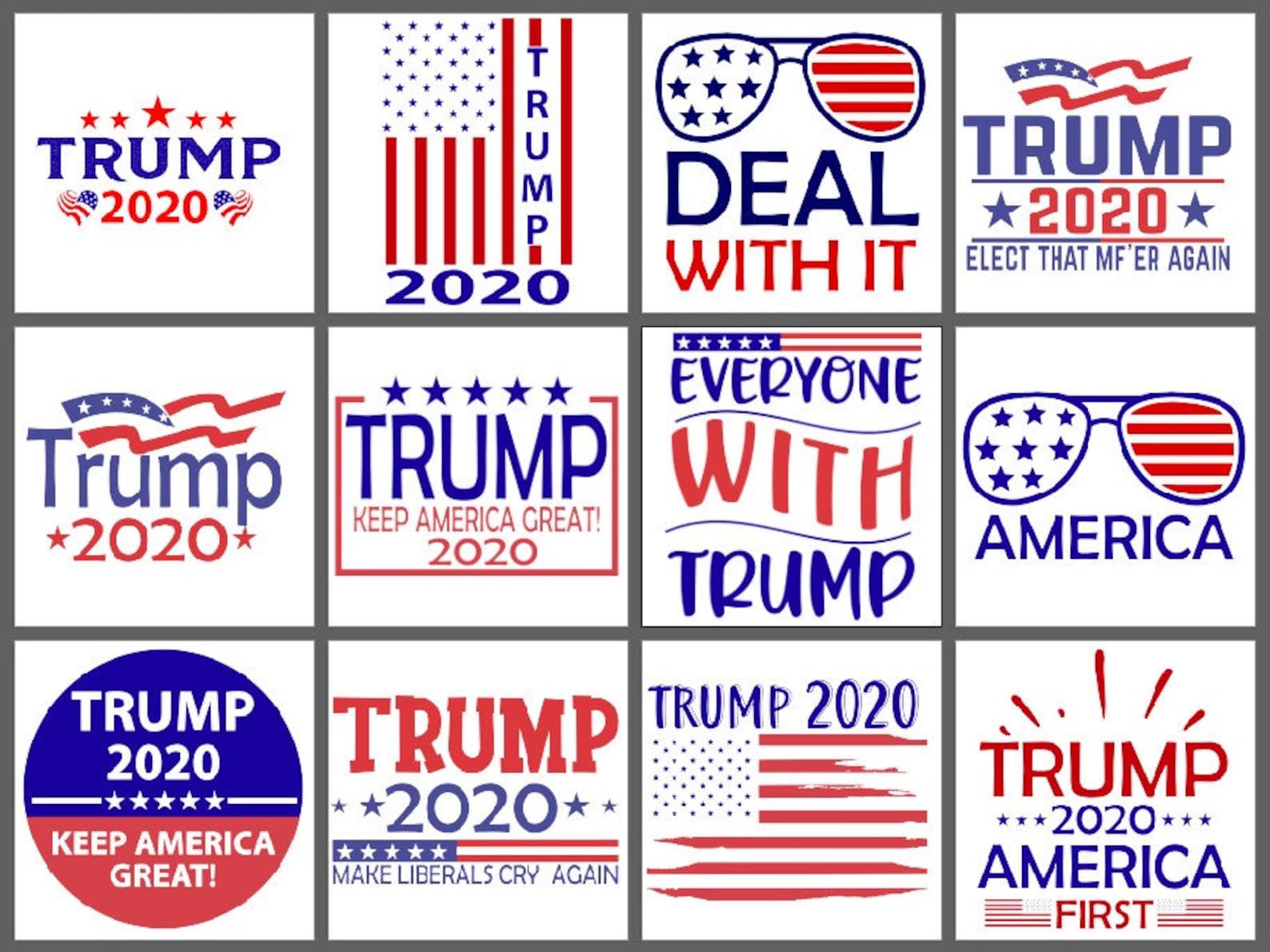 Trump Svg Bundle, Trump SVG, President Svg, 2020 Election Campaign ...