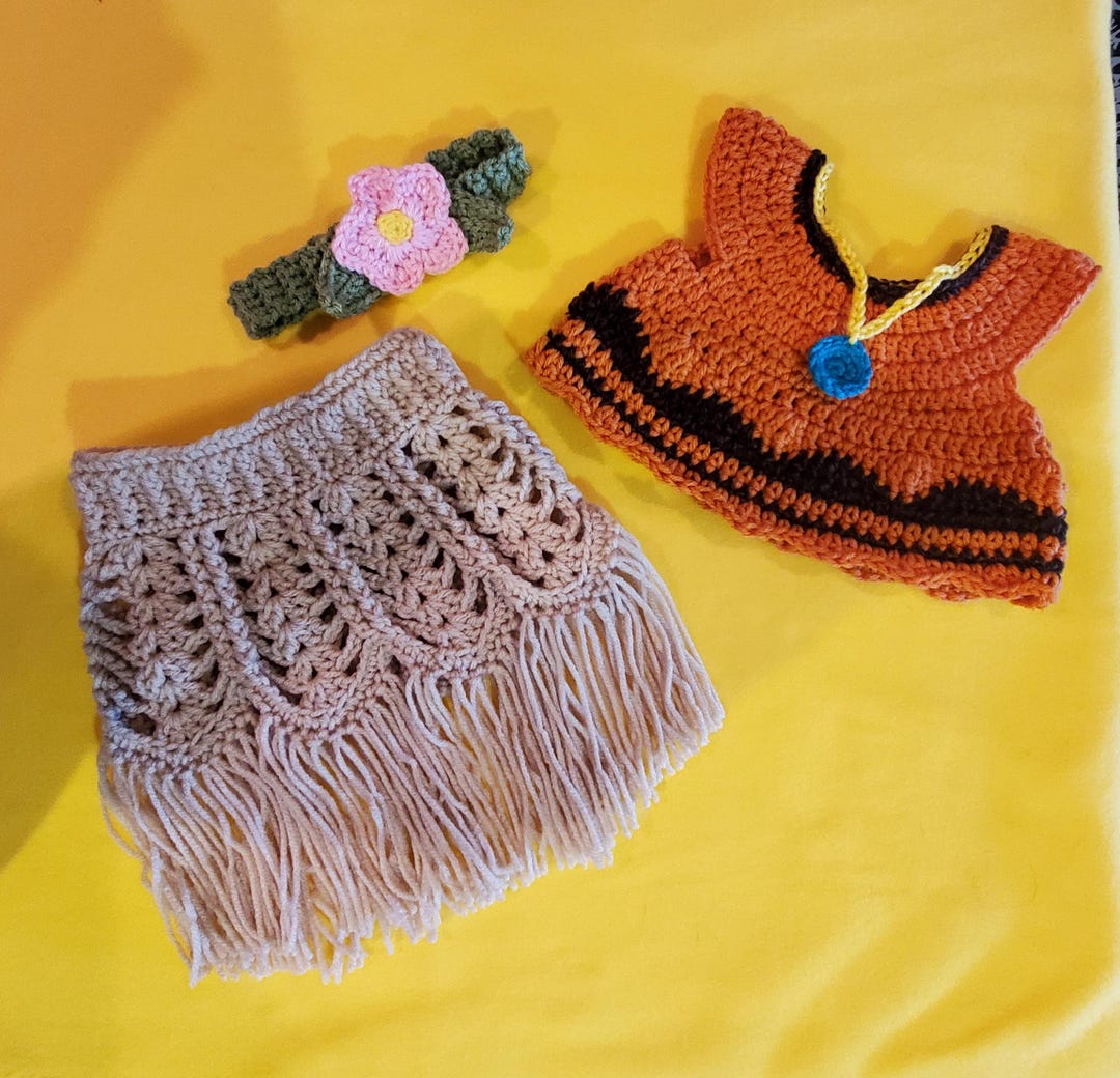 Handmade Crochet Little Polynesian Girl Baby Costume / Photo Prop ...
