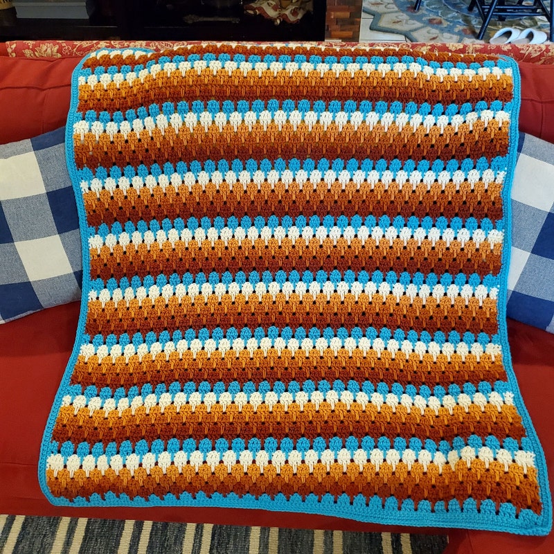 Crochet Aztec Afghan - Etsy