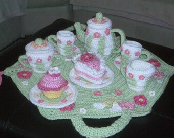 Crochet Tea Set | Etsy
