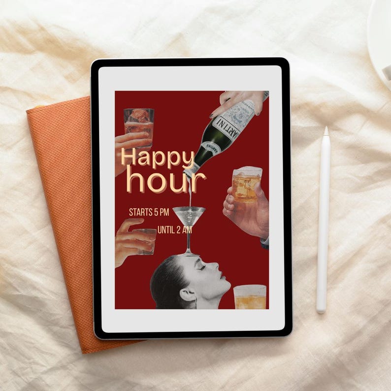 Happy Hour Template - Etsy