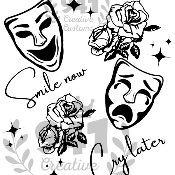 Smile Now Cry Later Drawing - Etsy
