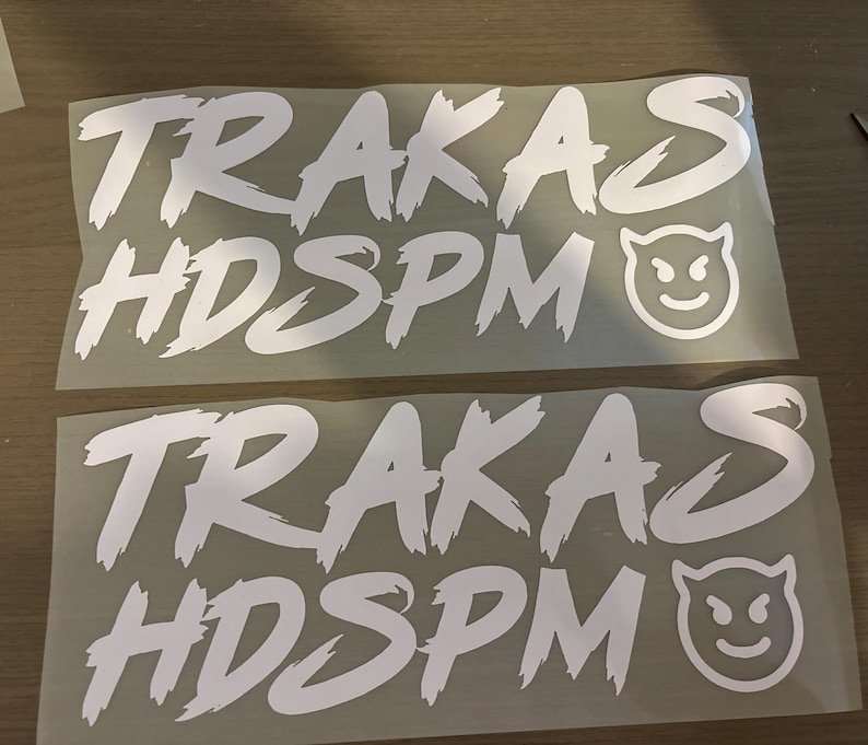 Trakas HDSPM Decal 12x8 - Etsy