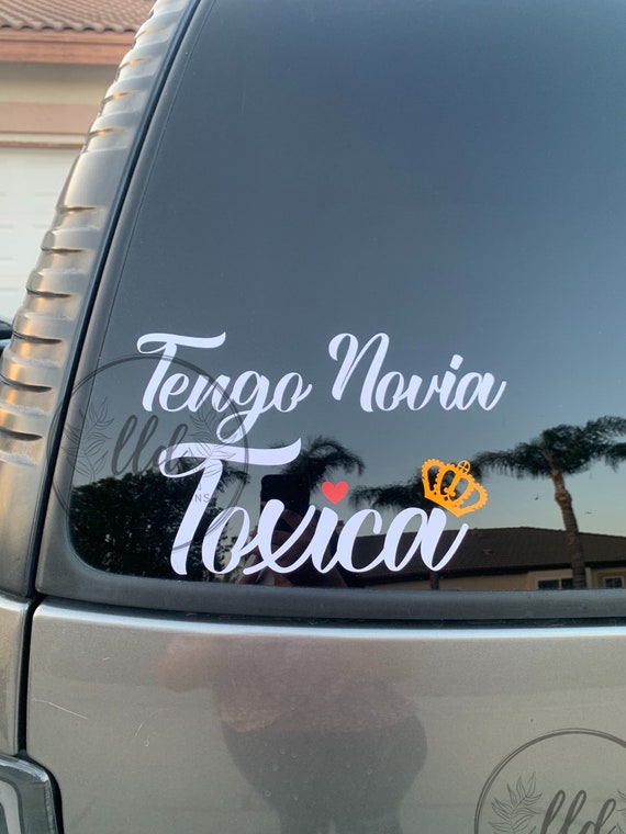Paper Tengo Novia Windshield Decals Tengo Novia Sticker Car Truck ...