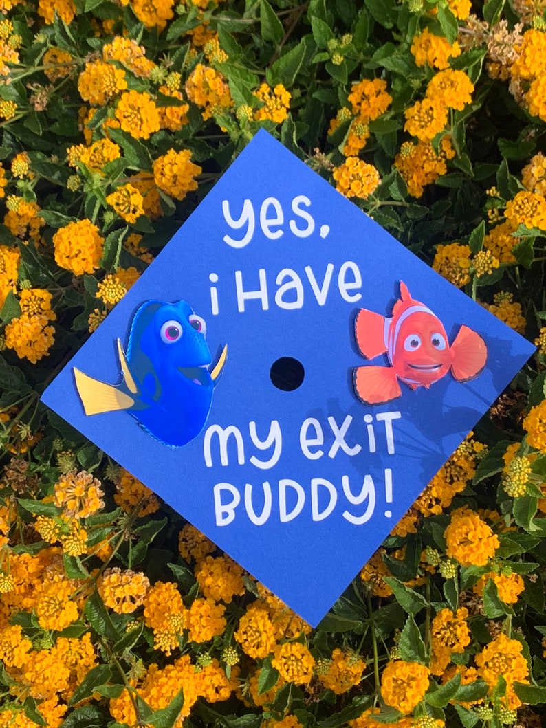 Finding Dory Graduation Cap Topper, Graduation Day Wearable Decor, Exit ...
