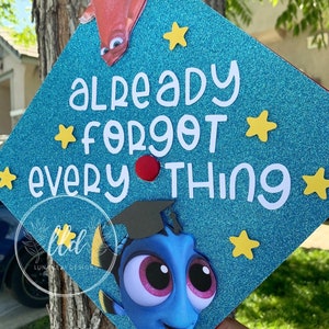 Already Forgot Everything 3D Graduation Cap, Personalized Graduation ...