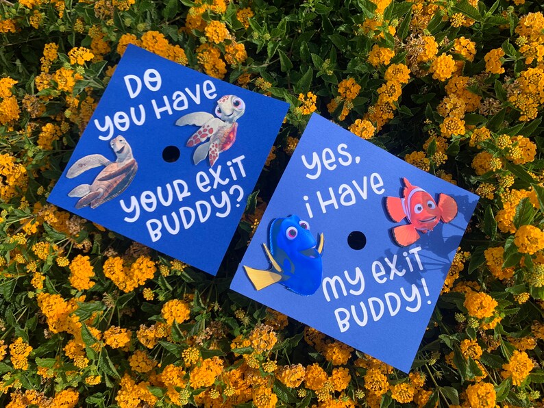 Exit Buddies Graduation Cap Topper Dory 3D Photos - Etsy