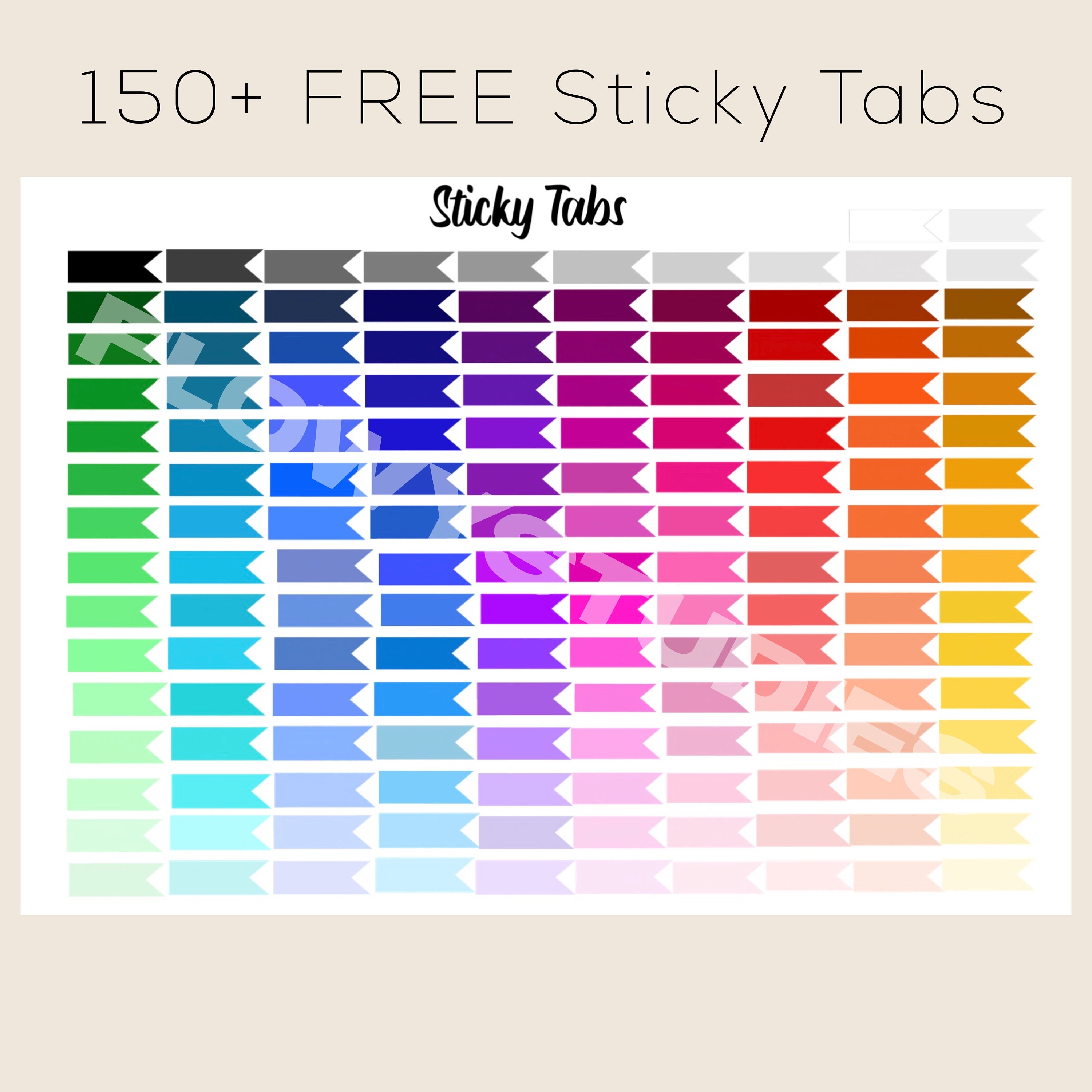 9 Tab Digital Notebook for Goodnotes, Notability, Noteshelf ...