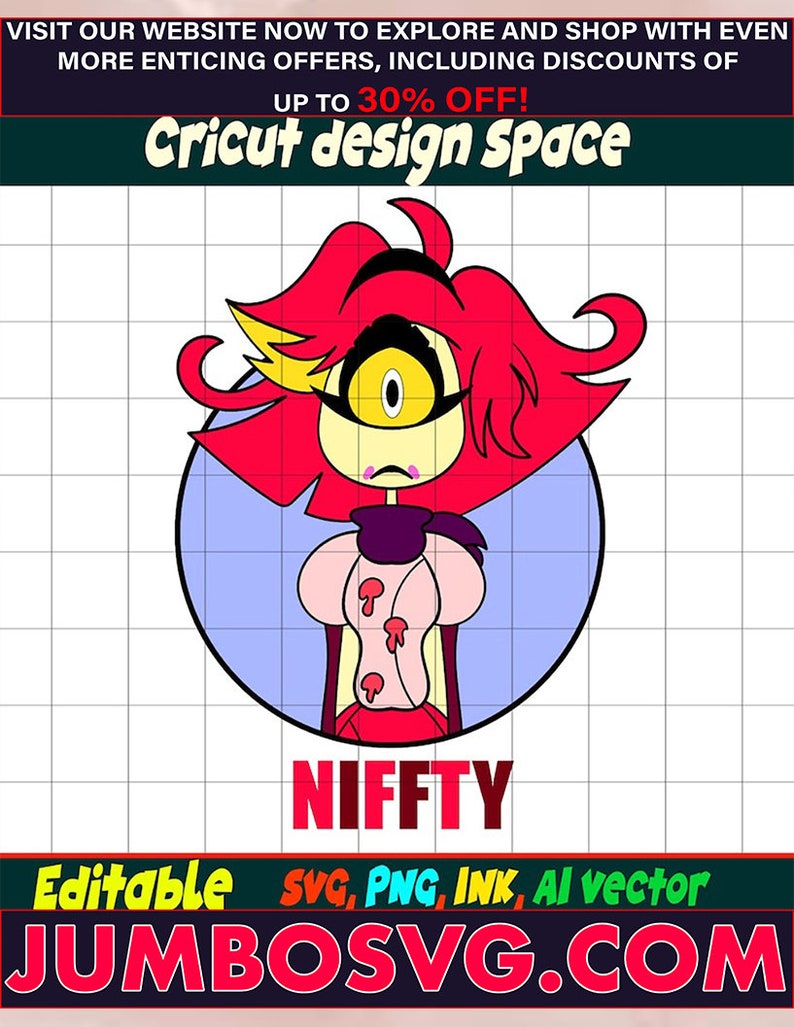 Editable Angel Dust Hazbin Hotel SVG, Alastor Sticker, Loona Sticker ...