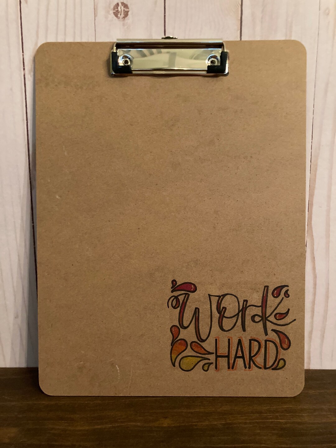 Work Hard Play Hard Clipboard - Etsy
