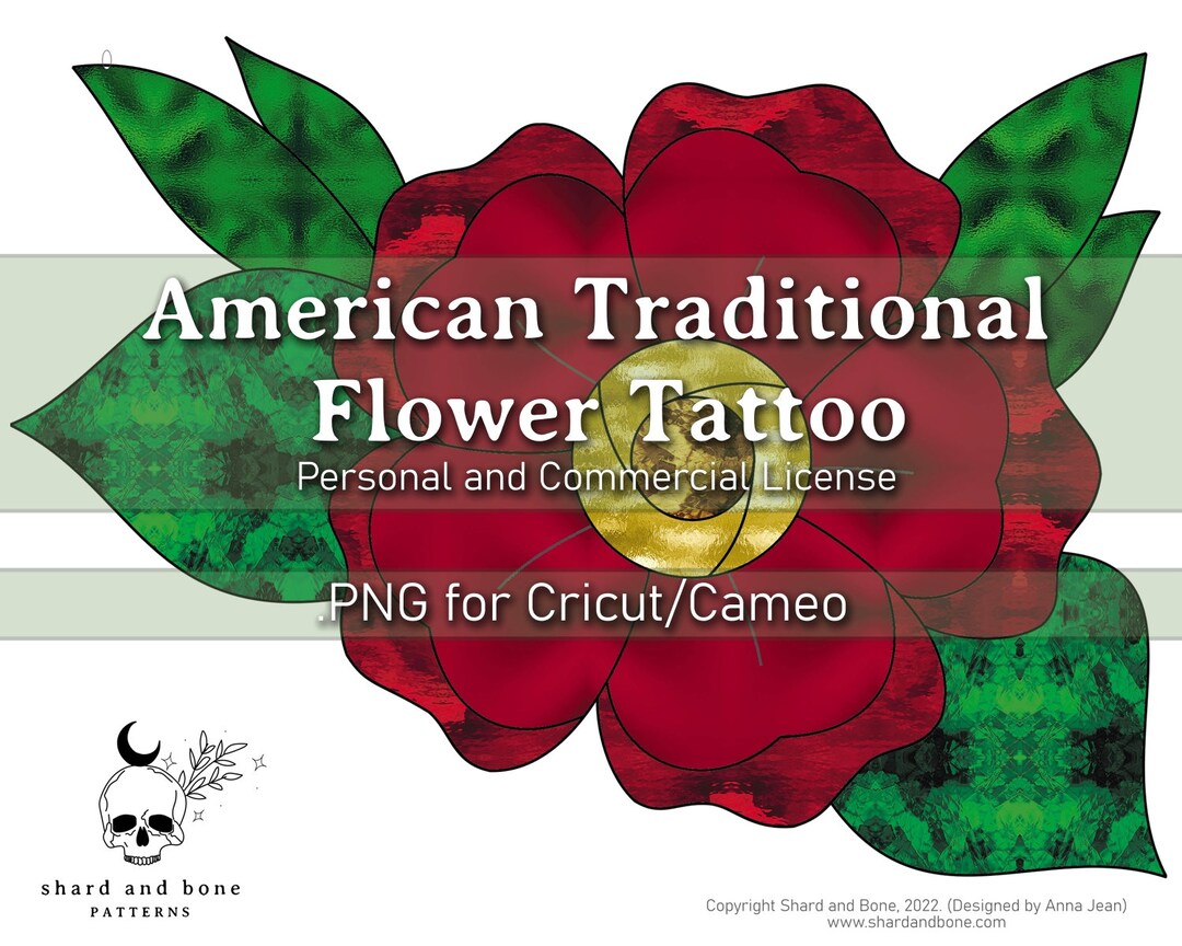 Cameo Flower Tattoo