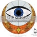 Evil Eye Stained Moon Glass Pattern Magical Witch Cottagecore ...