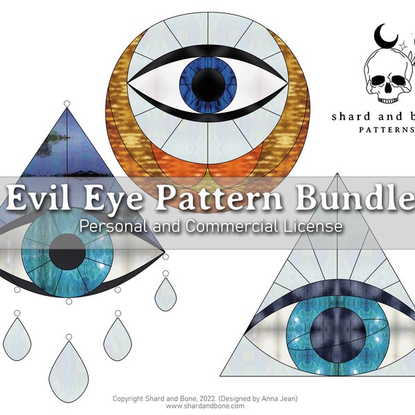 Evil Eye Stained Glass - Etsy Denmark