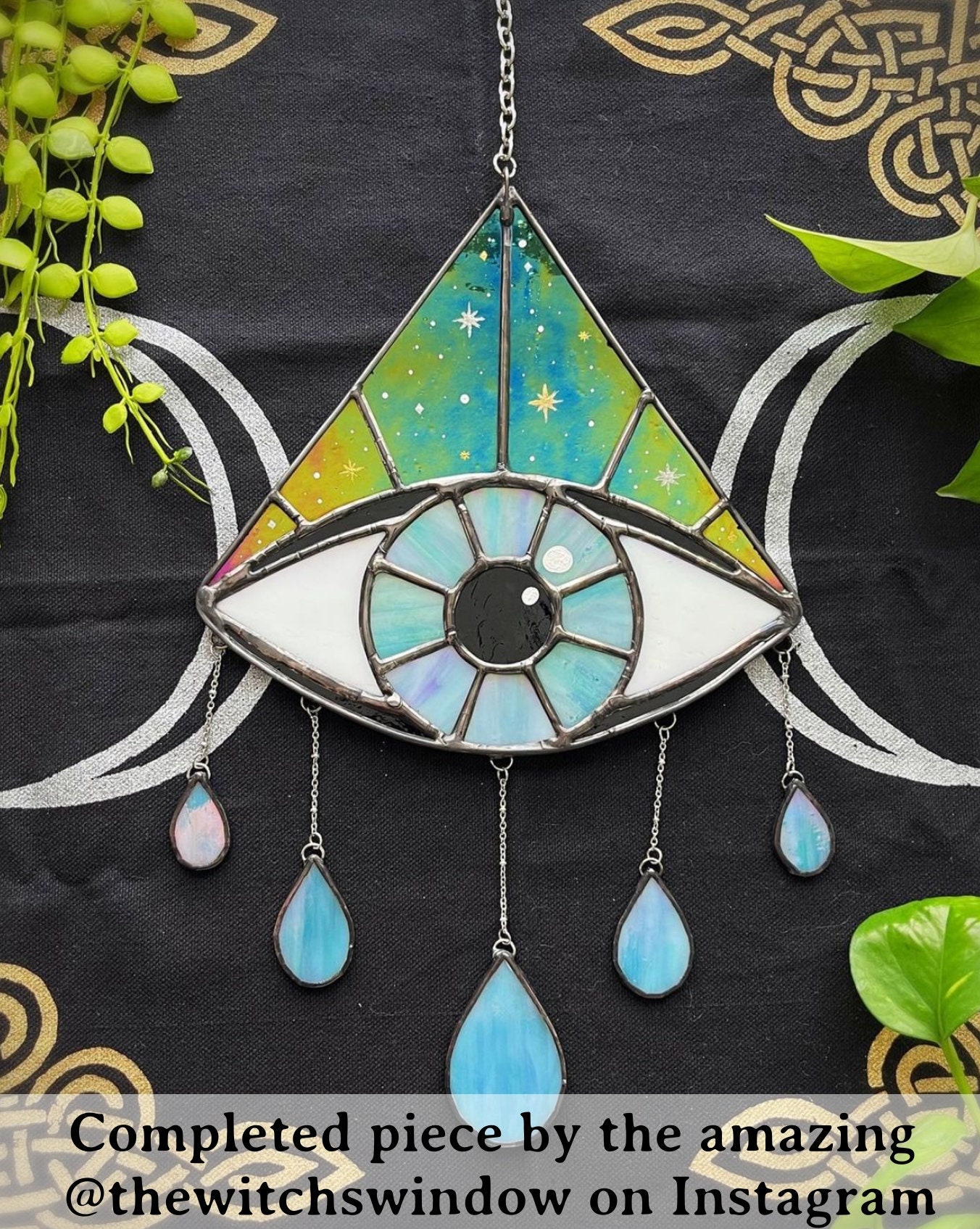 Evil Eye Stained Glass Patterns Three Patterns in One Bundle | Etsy