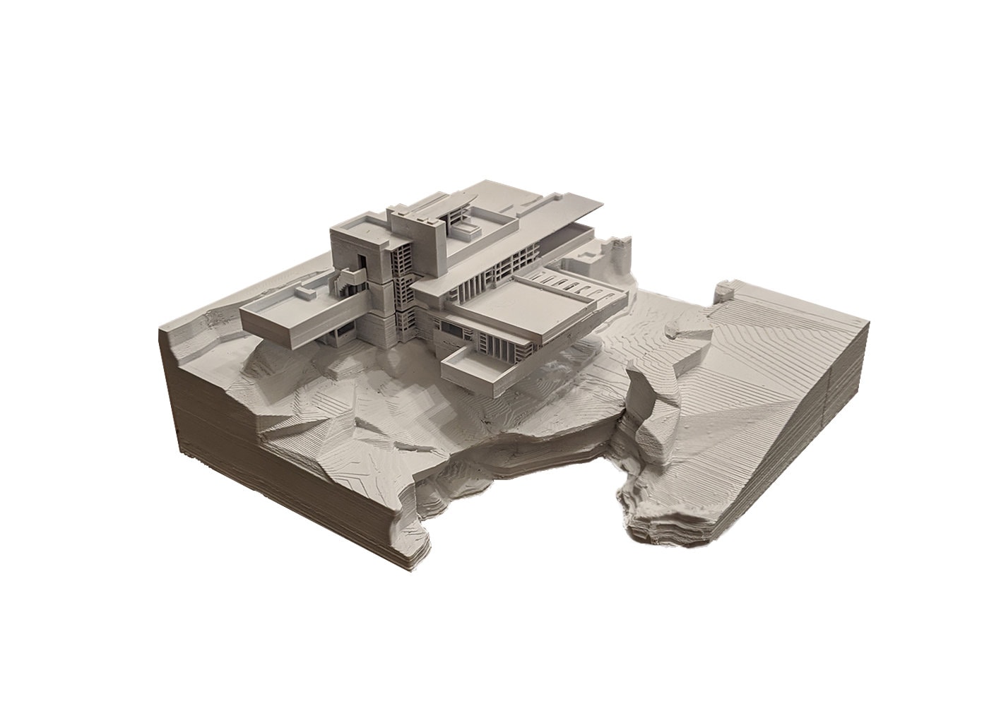 Fallingwater Architecture Desktop Model Miniature- SLA Resin 3D Print ...