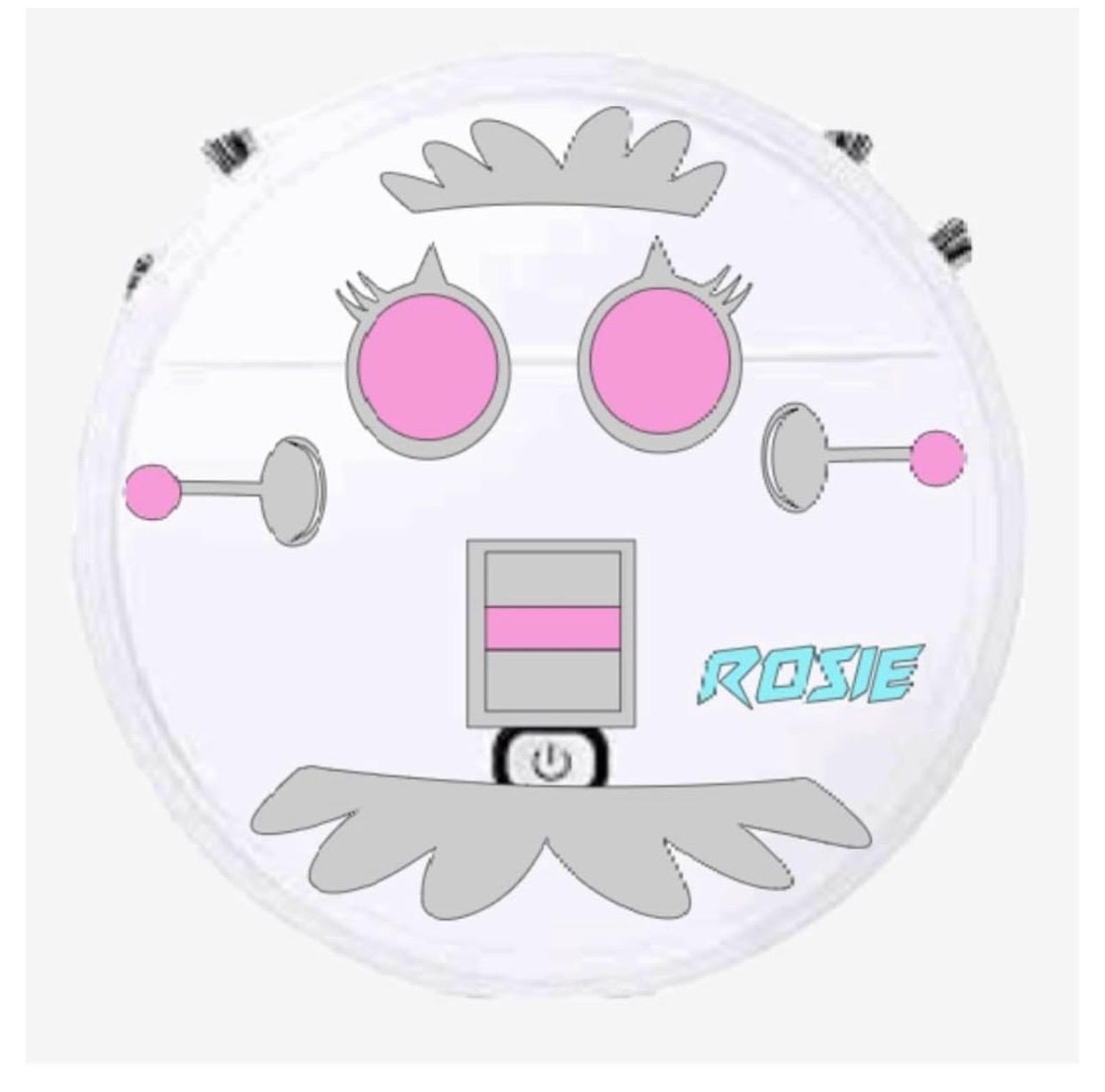 Original Rosie the Robot Face Decals for Your Robotic Floor Vacuum ...