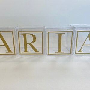 Acrylic Baby Blocks, ABC Blocks, Alphabet Blocks, Name Blocks ...