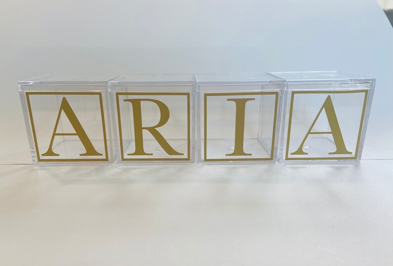 Acrylic Baby Blocks ABC Blocks Alphabet Blocks Name Blocks - Etsy
