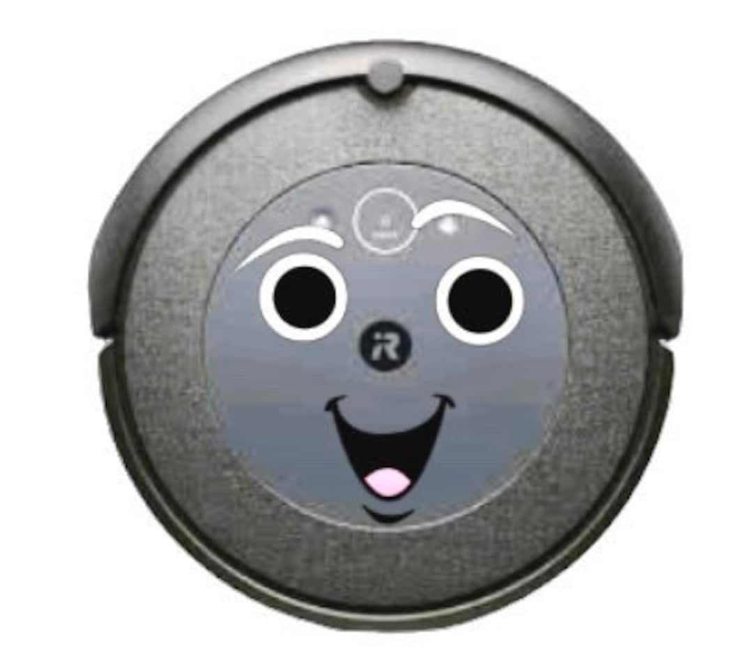 Happy Face Robot Face Decals for Your Robotic Floor Vac, Roomba Braava ...