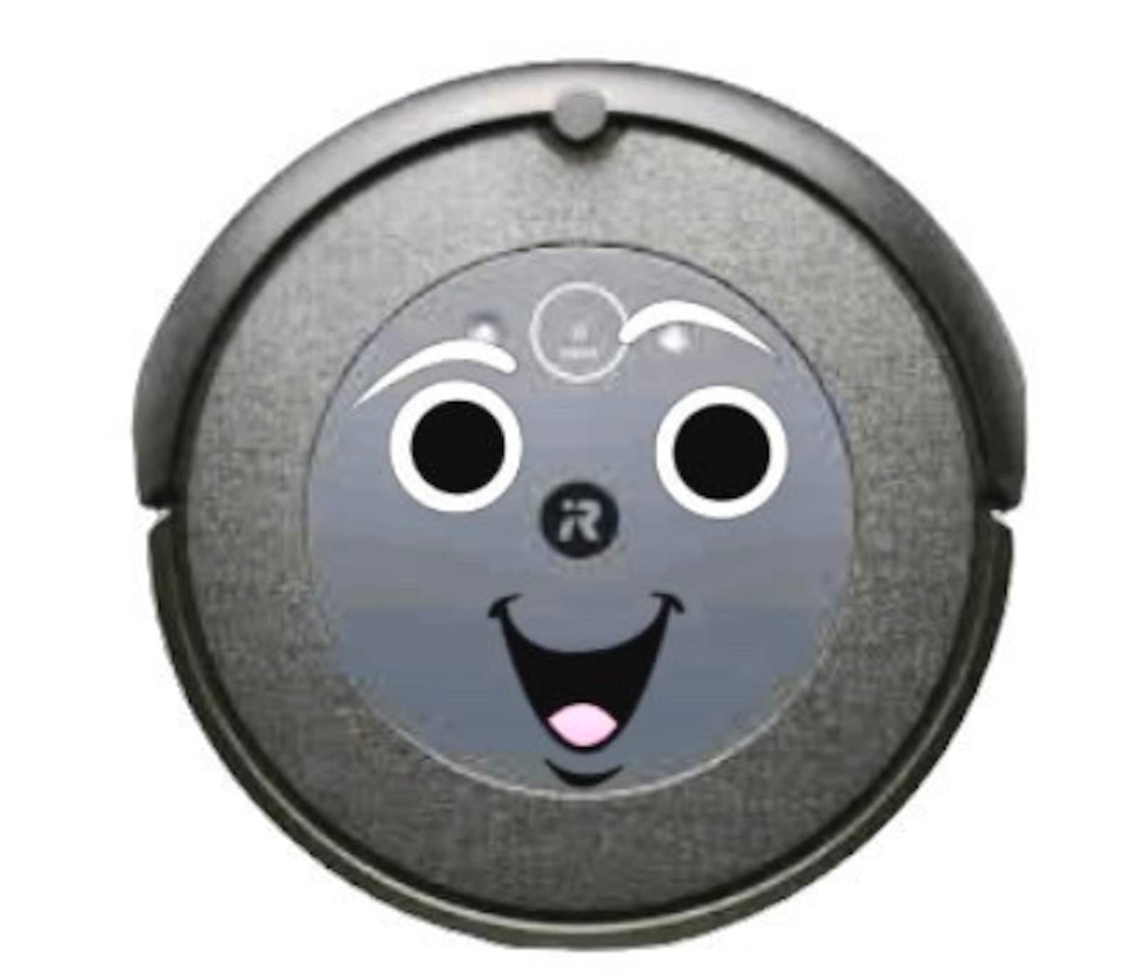 Happy Face Robot Face Decals for Your Robotic Floor Vac, Roomba Braava ...