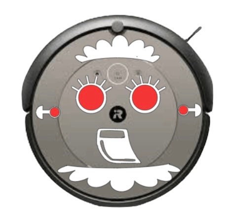 Original Deluxe Rosie the Robot Face Decals for Your Robotic Floor ...