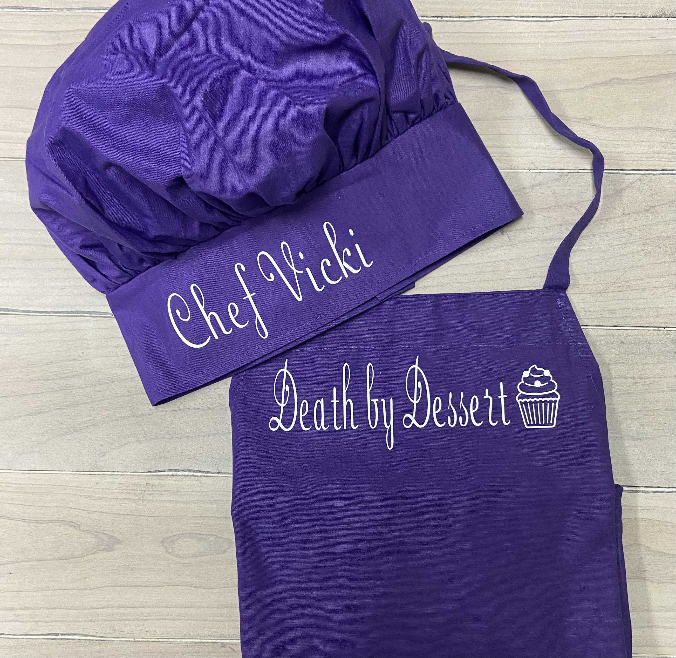 Chef Hat and Apron Personalized Apron Adult Chef Hat Baking | Etsy