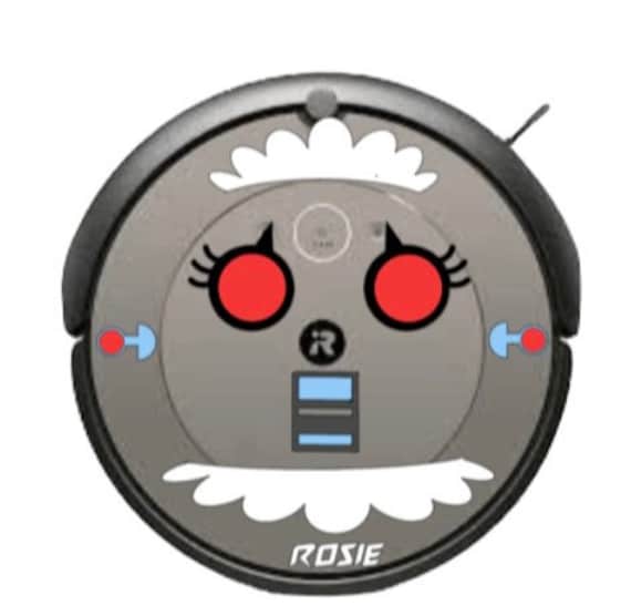 Original Deluxe Rosie the Robot Face Decals for Your Robotic - Etsy